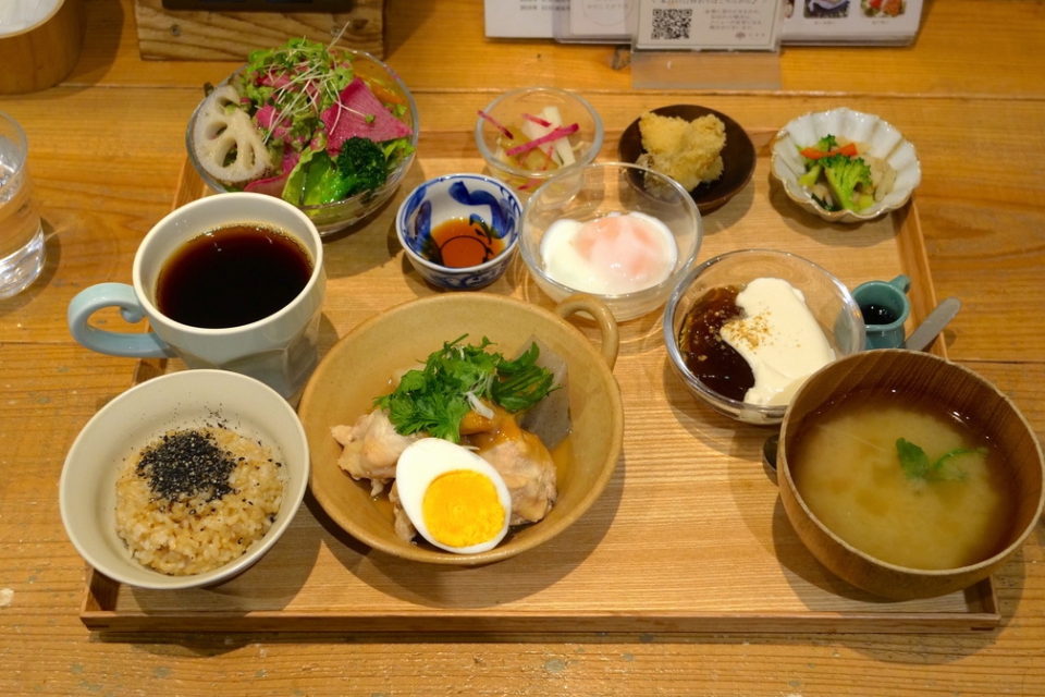 Sublime afternoon tea overlooking a Japanese garden with a waterfall ...